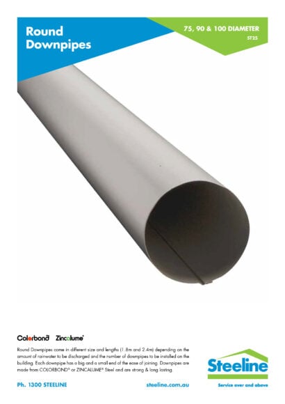 Downpipe - Round - Steeline Australia - All your steel solutions under ...